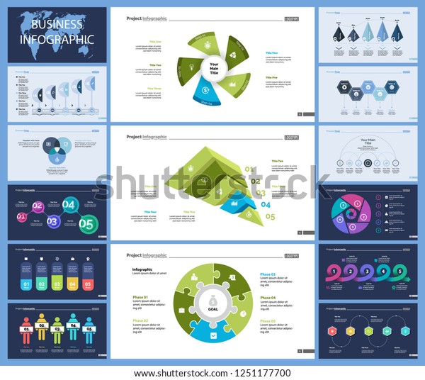 Set Planning Strategy Concept Infographic Charts Stock Vector (Royalty ...