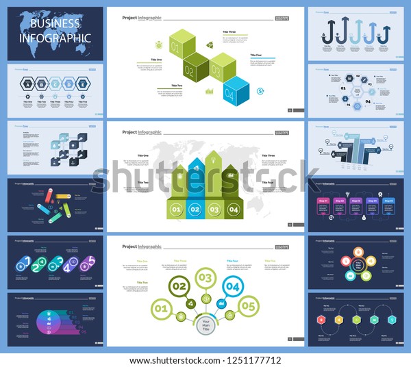 Set Planning Strategy Concept Infographic Charts Stock Vector (Royalty ...
