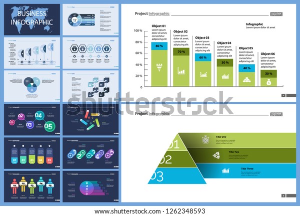 Set Planning Strategy Concept Infographic Charts Stock Vector (Royalty ...