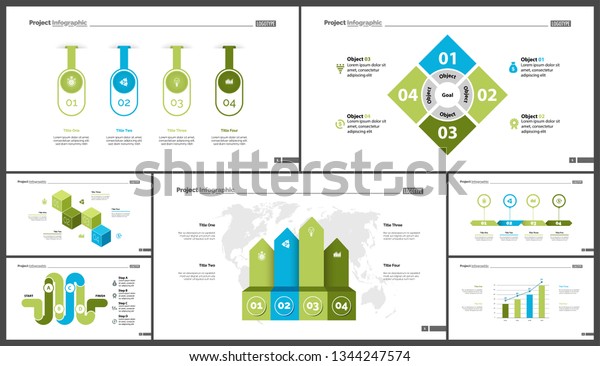 Set Planning Strategy Concept Infographic Charts Stock Vector (Royalty ...