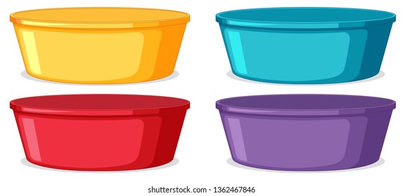 Set Plastic Container Illustration Stock Vector (Royalty Free ...