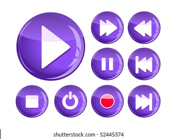 Set Play Forward Icons Illustration Stock Vector (Royalty Free ...