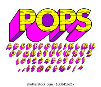 Set Pop Art Alphabet Stock Vector (Royalty Free) 1808416267 | Shutterstock