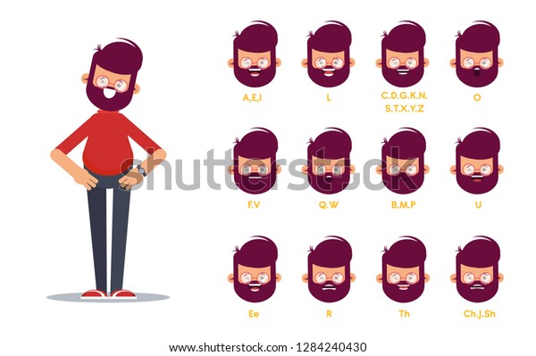 Set Position Lips When Pronouncing Words Stock Vector (Royalty Free ...