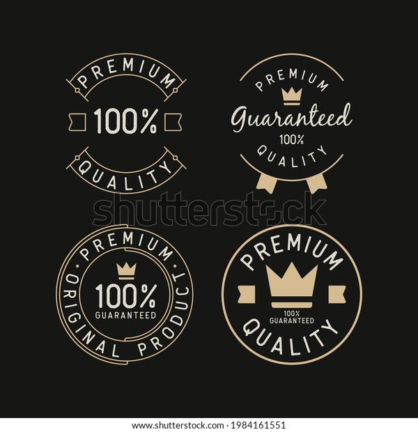 Set Premium Quality Stamp Design Template Stock Vector (Royalty Free ...