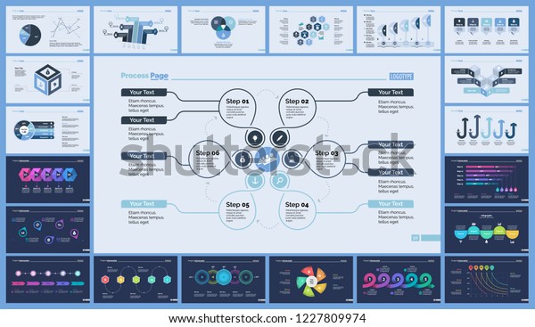 Set Production Logistics Concept Infographic Charts 库存矢量图（免版税 ...