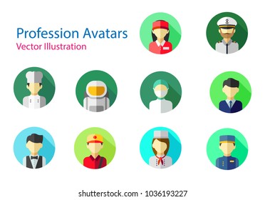 Set Professions Avatars Icon Set Avatar Stock Vector (Royalty Free) 1036193227 | Shutterstock
