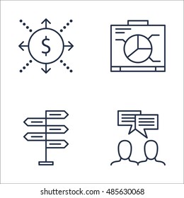 Set Project Management Icons On Team Stock Vector (Royalty Free ...