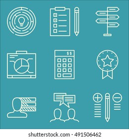 Set Project Management Icons On Decision Stock Vector (Royalty Free ...