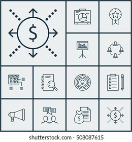Set Project Management Icons On Schedule Stock Vector (Royalty Free ...