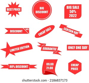 Set Promotion Badge Vectors Stock Vector (Royalty Free) 2186837173 ...