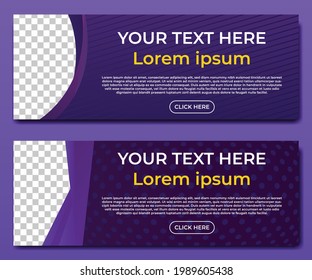 Set Purple Web Template Design Line Stock Vector (Royalty Free ...