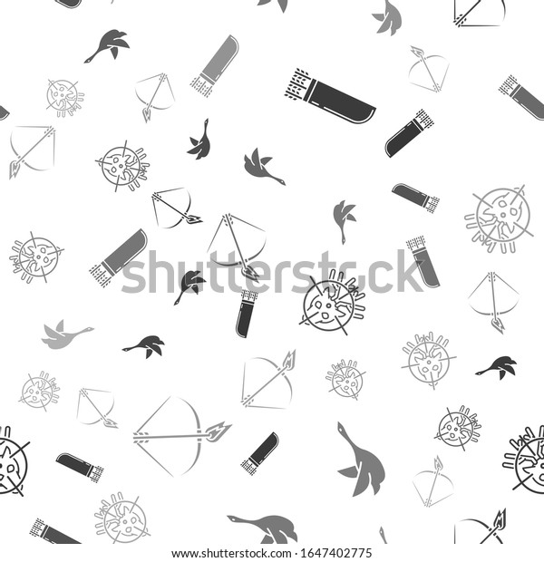 Set Quiver Arrows Flying Duck Hunt Stock Vector (Royalty Free ...