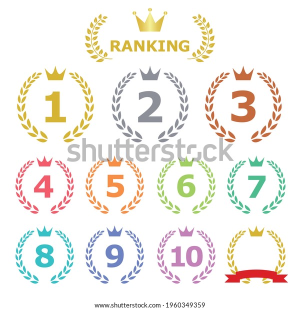 Set Ranking Icons Vector Illustration: เวกเตอร์สต็อก (ปลอดค่าลิขสิทธิ์ ...