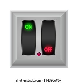 Set Realistic Toggle Switches On Off Stock Vector (Royalty Free ...
