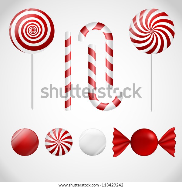 Un conjunto de deliciosos dulces rojos y blancos.
