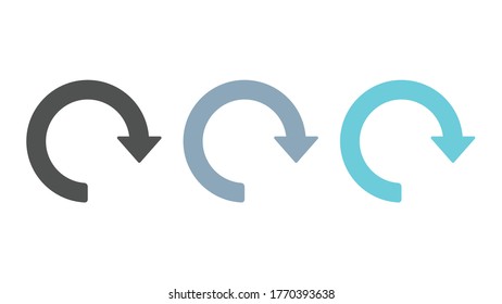 Set Reload Icons Flat Vector Design Stock Vector (Royalty Free ...