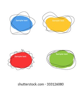 Set Round Colorful Vector Shapes Stock Vector (Royalty Free) 333126080 ...