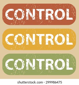 Set Rubber Stamps Word Control On Stock Vector (Royalty Free) 299986475 ...