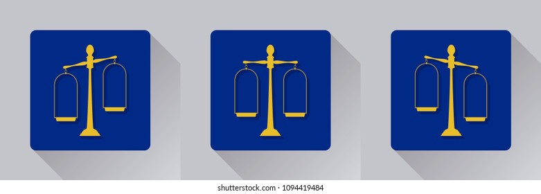 Set Scale Icons One Neutral Position Stock Vector (Royalty Free ...