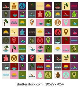 Set Sea Simple Icons Stock Vector (Royalty Free) 1059977054 | Shutterstock