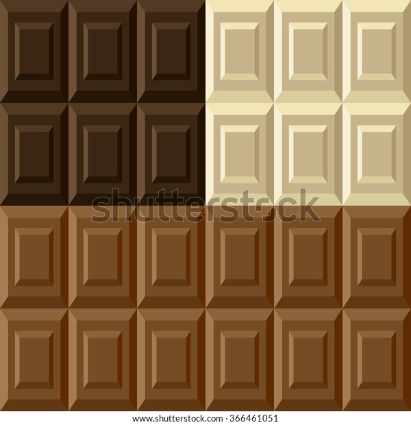 Set Seamless Textures Chocolate Bar Stock Vector (Royalty Free ...