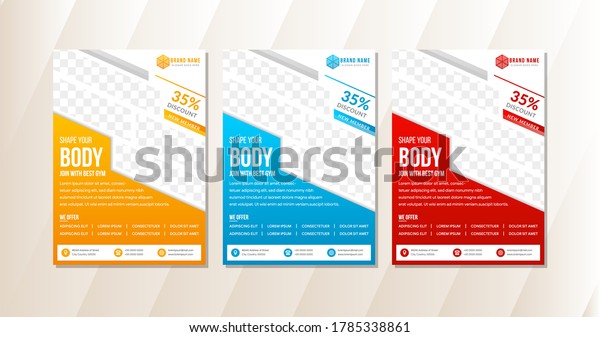 Set Shape Your Body Vertical Layout Stock Vector (Royalty Free ...