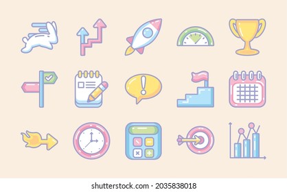 Set Short Term Icons Stock Vector (Royalty Free) 2035838018 | Shutterstock