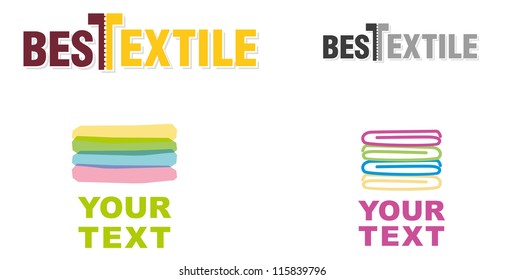 Set Signs Textile Isolated Stock Vector (Royalty Free) 115839796 ...