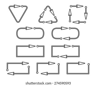 Flowchart Element Hand Drawing Color Illustration 스톡 일러스트 174387668 ...