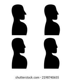 Set Silhouettes Human Figure Different Sizes Stock Vector (Royalty Free ...