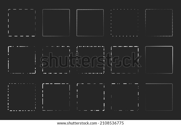 Set Simple Frames Vector Illustration Stock Vector (Royalty Free ...