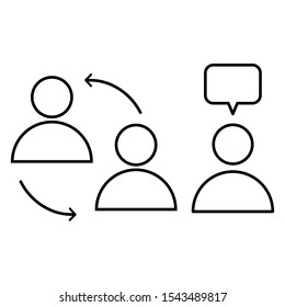 Set Simple Icons User Dialog Box Stock Vector (Royalty Free) 1543489817