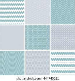 Set 4 Cute Blue Patterns Stock Illustration 579594595 | Shutterstock