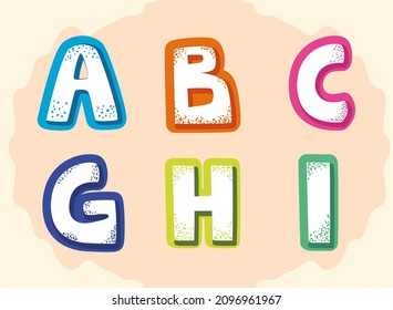 Set Six Letters Alphabet Stock Vector (Royalty Free) 2096961967 ...