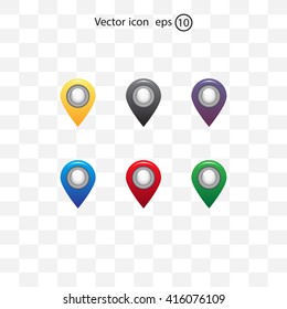 Big Set Colored Pointers Emblems Logos 库存矢量图（免版税）1714748311 | Shutterstock