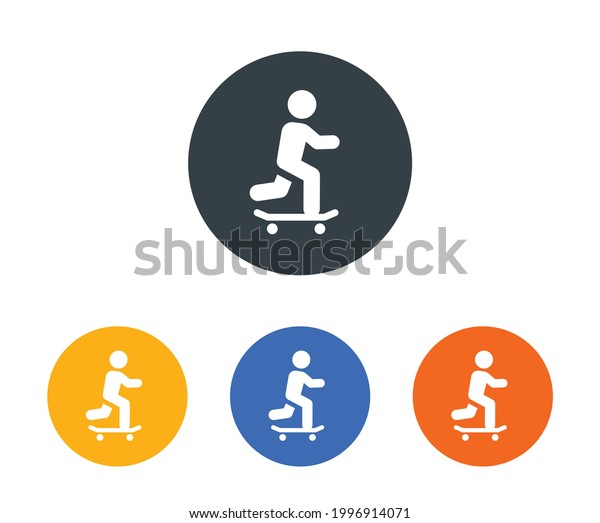 Set Skateboarding Icon Sport Icon Vector Stock Vector (Royalty Free ...