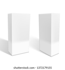 Opened Cardboard Package Box Upside Down Stock Illustration 421488247