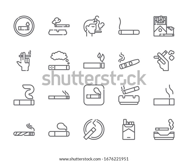30,357 Cigarette Icon Set Images, Stock Photos & Vectors | Shutterstock