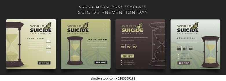 Set Social Media Post Sand Timer Stock Vector (Royalty Free) 2185569191 ...