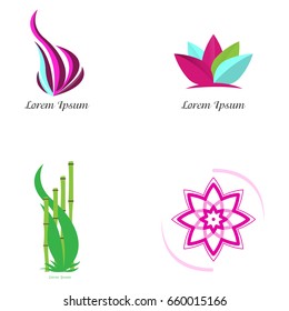 Set Spa Logos On White Background Stock Vector (Royalty Free) 660015166 ...