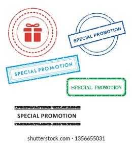 Set Special Promotion Stamps Vector Stock Vector (Royalty Free) 1356655031