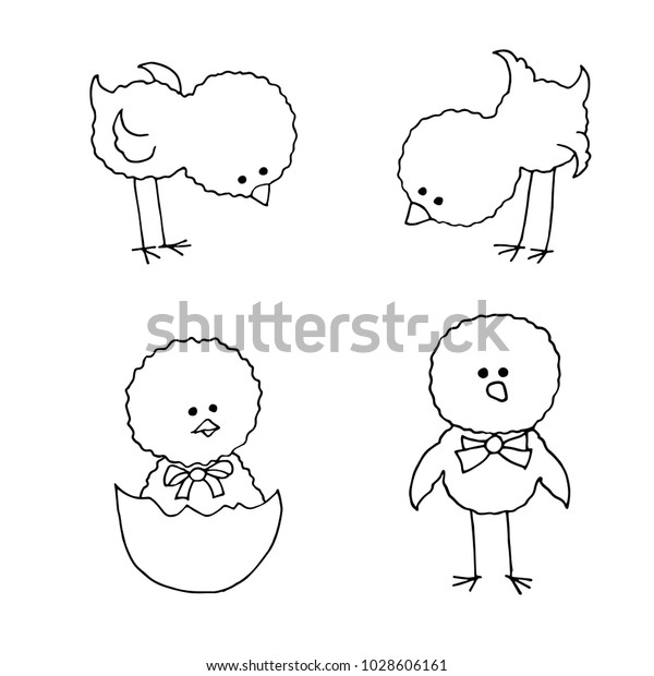 Set Spitting Chickens Chicken Bow Chicken Stock Vector (Royalty Free ...