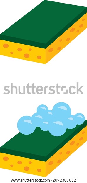 Set Sponge Icons Stock Vector (Royalty Free) 2092307032 | Shutterstock