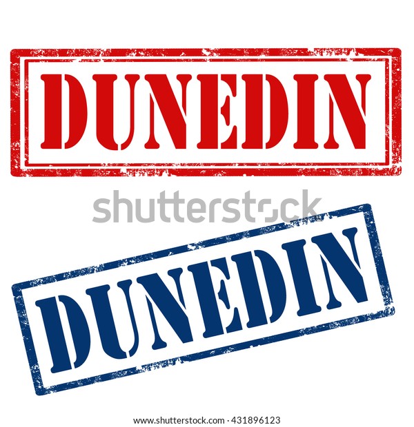 Set Stamps Text Dunedinvector Illustration Stock Vector (Royalty Free ...