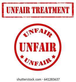 Set Stamps Text Unfairvector Illustration Stock Vector (Royalty Free ...
