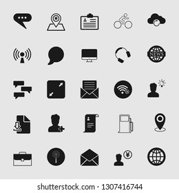 Set Standard Universal Communication Icons Stock Vector (Royalty Free ...