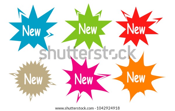Set Star Burst Sticker Label Stamp Stock Vector (Royalty Free ...