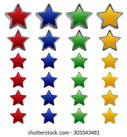Set Stars Stock Vector (Royalty Free) 303343481 | Shutterstock
