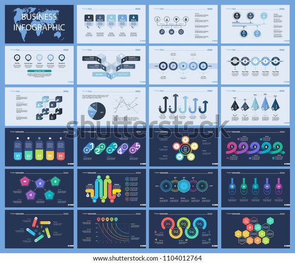 Set Startup Strategy Concept Infographic Charts Stock Vector (Royalty ...